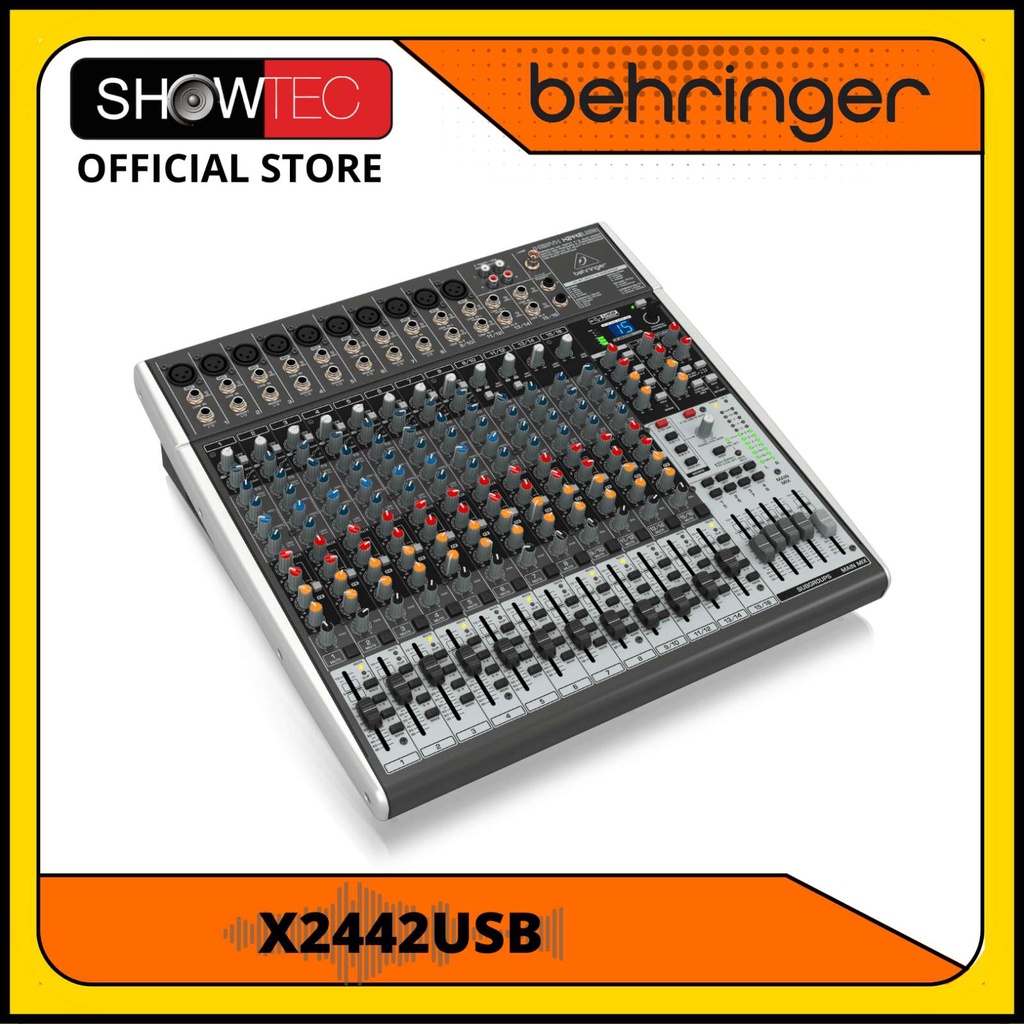 Behringer X2442USB Premium 24-Input 4/2-Bus Mixer with XENYX Mic ...