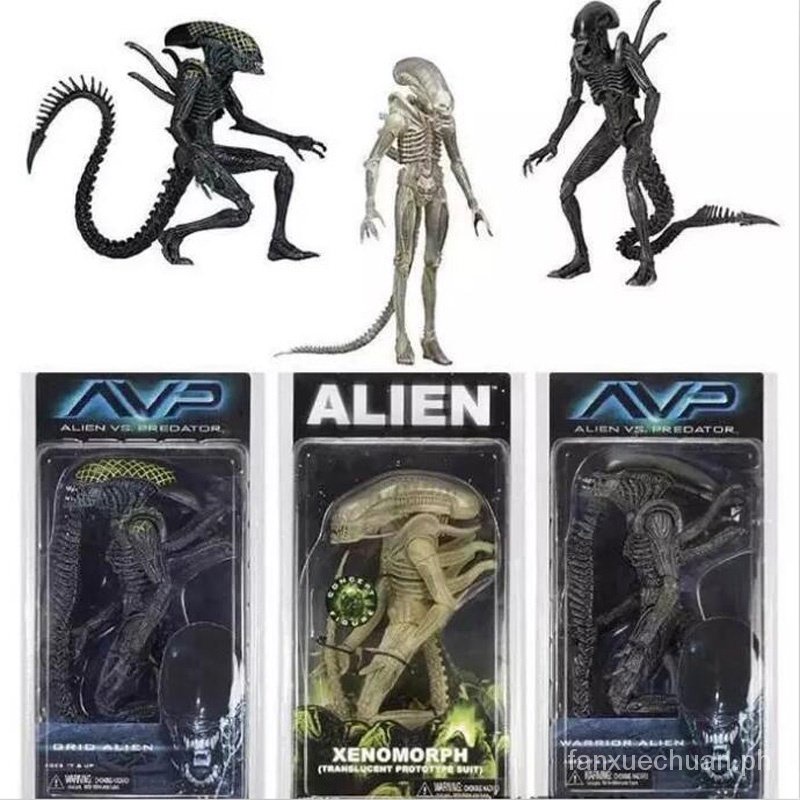 NECA Aliens vs Predator Grid Alien Xenomorph Translucent Prototype Suit ...