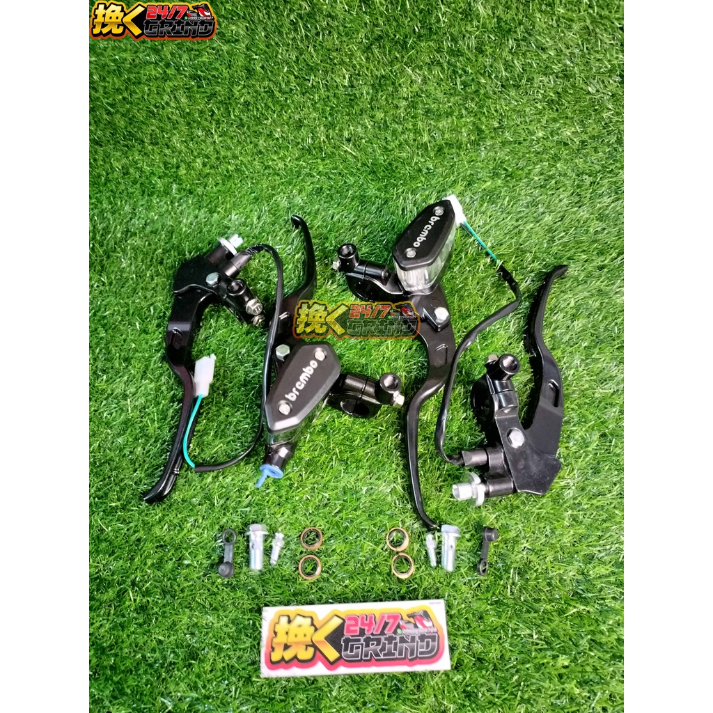 BRAKE MASTER SET B22 WITH BRAKE LIGHT SWITCH FOR AEROX / RAIDER / WAVE ...