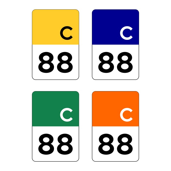 Unique House Number Sign Board 20cm x 30cm Elegant Aluminum Plate ...