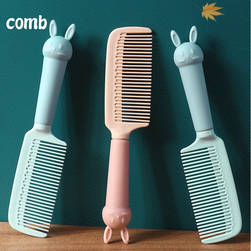 Comb Women's Long Hair Comb Cartoon Hairdresser Portable Anti-static ...