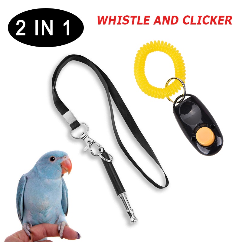 Parrot Bird Training Whistle Ultrasonic Bird Whistle with Lanyard and ...