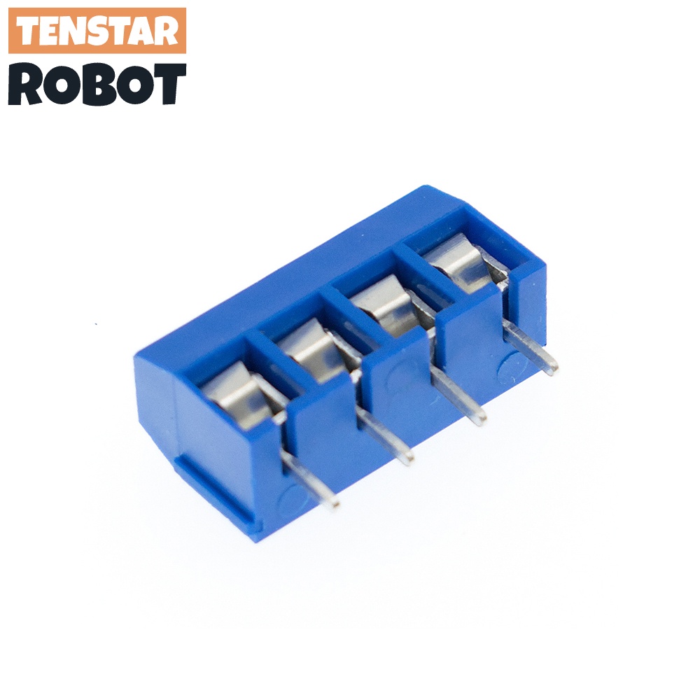10pcs KF301 2P/3P/4P Blue KF301-5.0 KF301 Screw 5.0mm Straight Pin PCB ...
