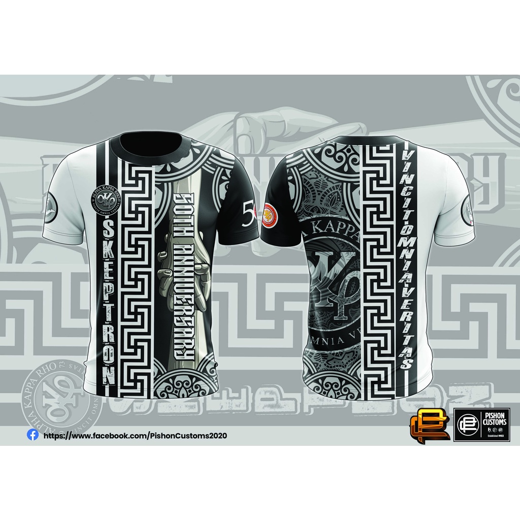 AKP V.30 Alpha Kappa Rho 50TH ANNIVERSARY Full Sublimation Frat Shirt ...