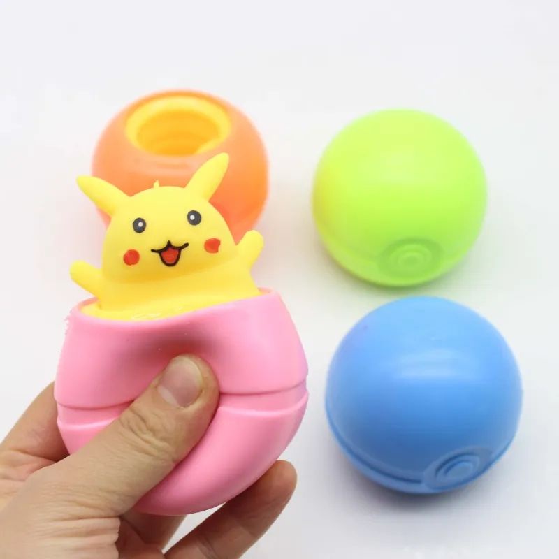 New Pikachu squeeze cup Pinch music creative decompression elf press ...