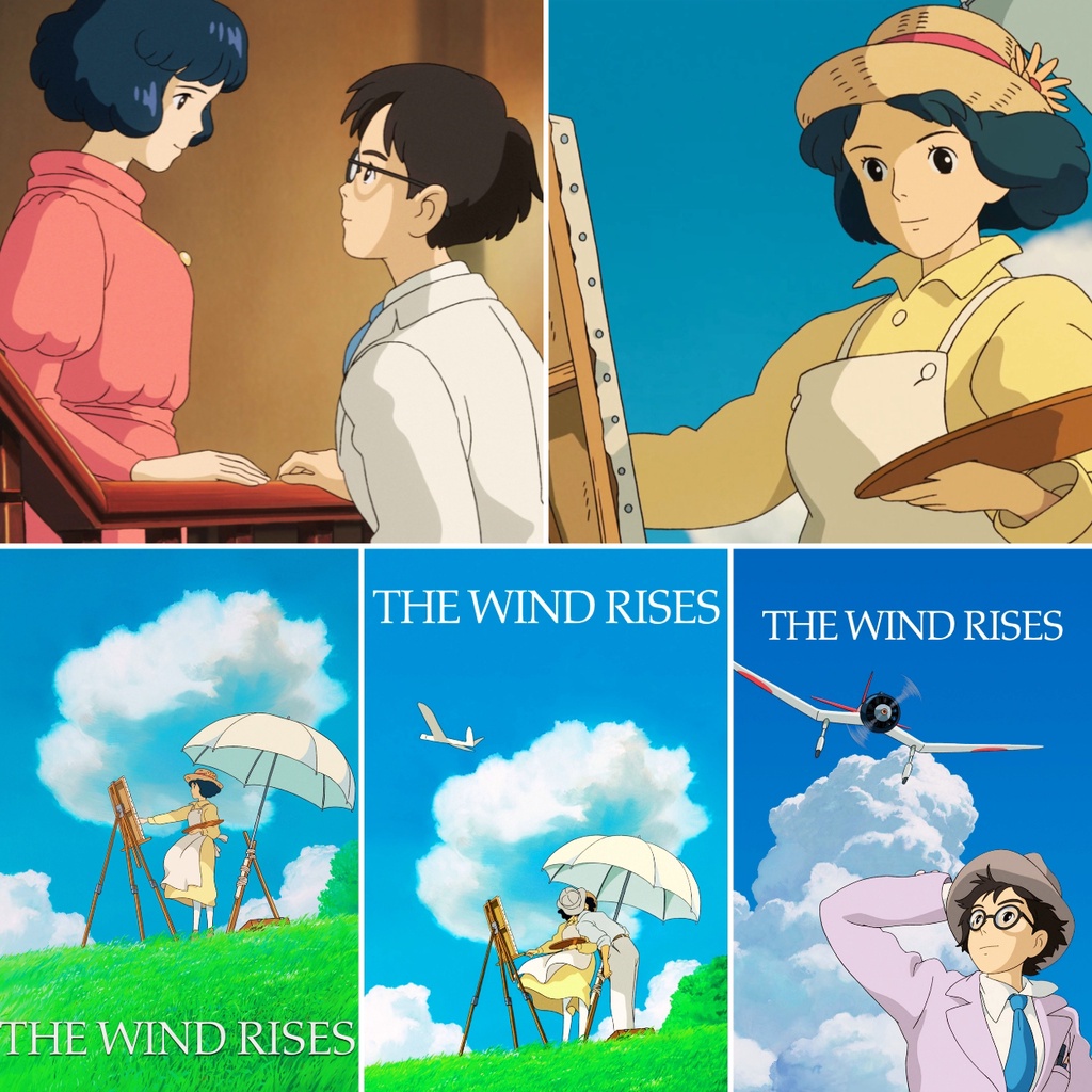 The Wind Rises Characters Ghibli Movie Poster A4 Size | Shopee Philippines