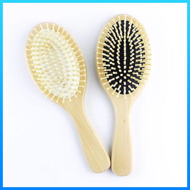 Sunny baby samll Bamboo hair comb wood comb large slab silicone air ...
