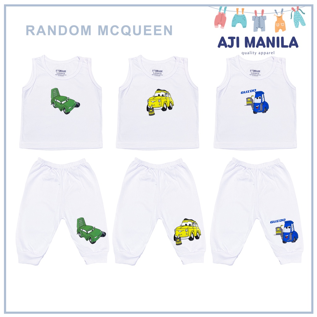 AJI Manila New Born Baby Infant Sando and Pajama w/ Garterized Cups 1 ...