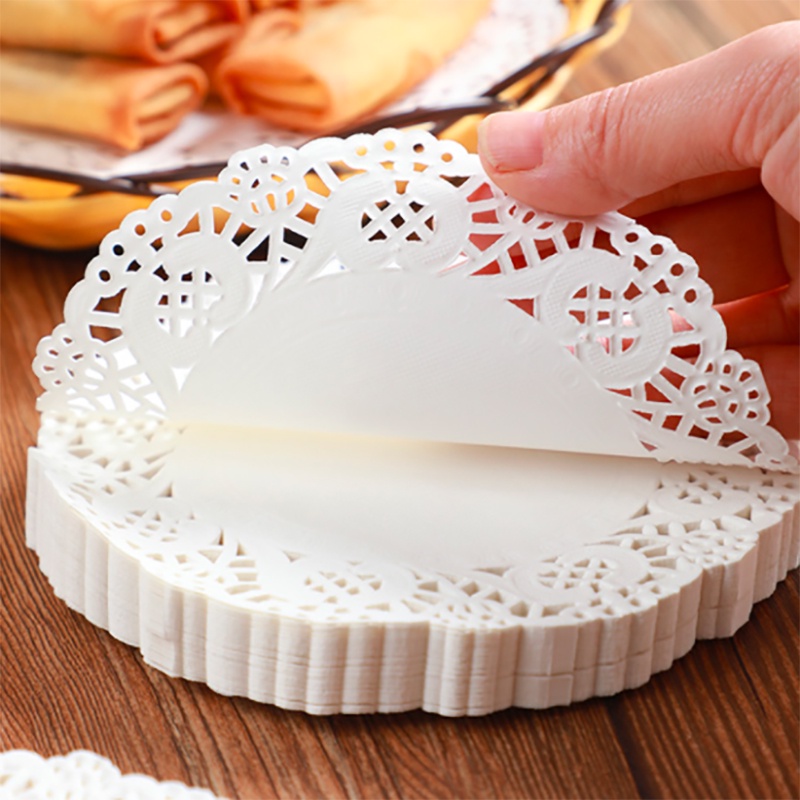 150pcs White Lace Paper Doilies Placemats DIY Box Packaging Gift Wrap ...