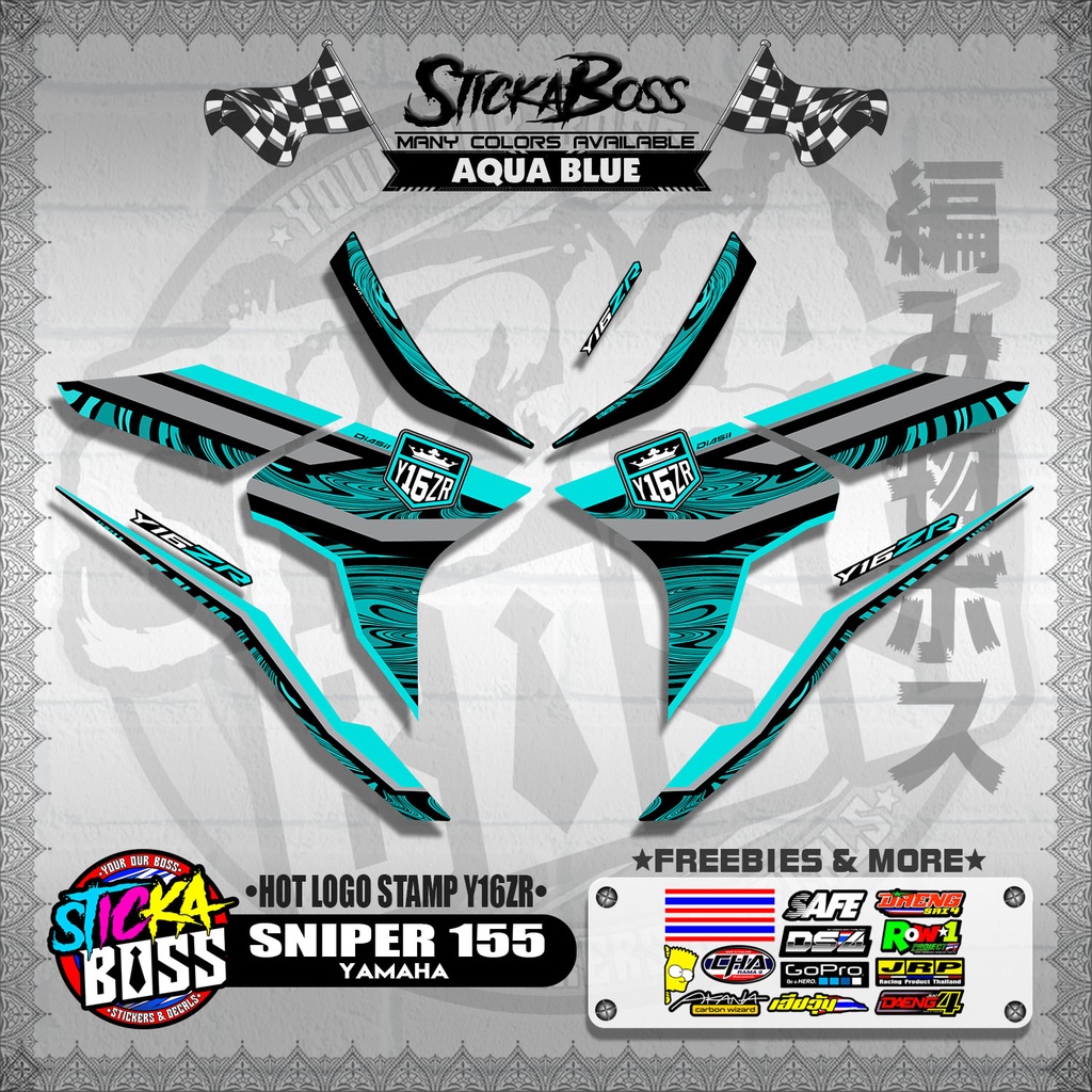STICKER DECALS for SNIPER 155 (S155HOLOSTY1) By STICKABOSS (SOFIE ...
