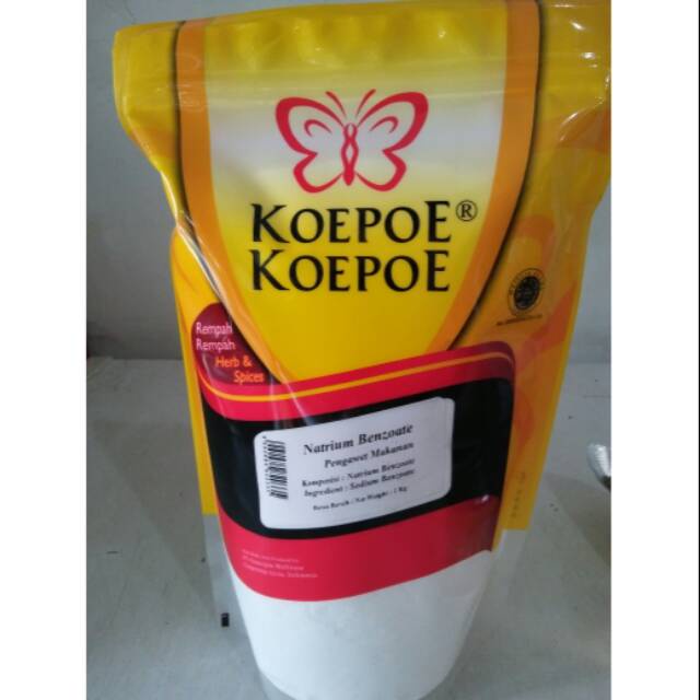 Sodium Benzoate koepoe butterfly koepoe 1 kg | Shopee Philippines