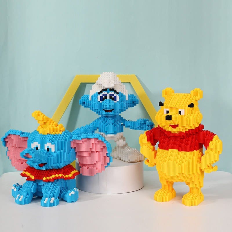 Nano Block The Smurfs Dumbo Winnie The Pooh Toys Stacking Blocks ...