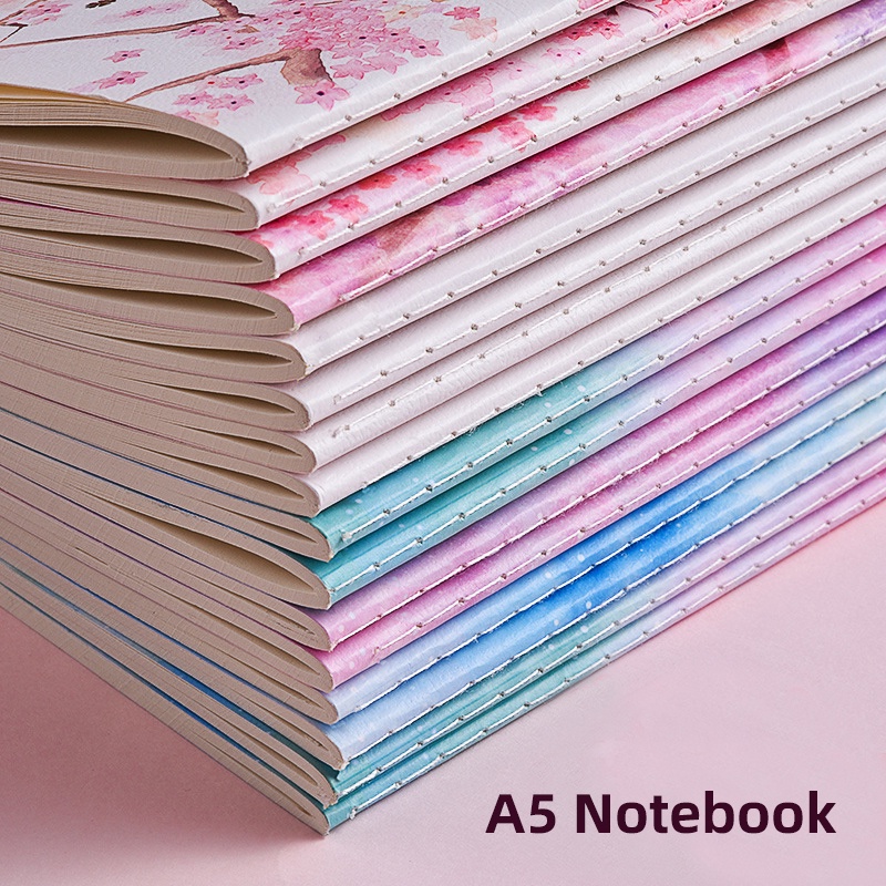 A5 Oil Painting Coil Notebook 80pages Excise Book Classroom Student ...