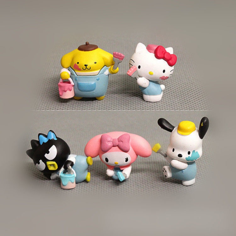 sanrio doll sanliou paint graffiti painting jiamile doll decoration ...