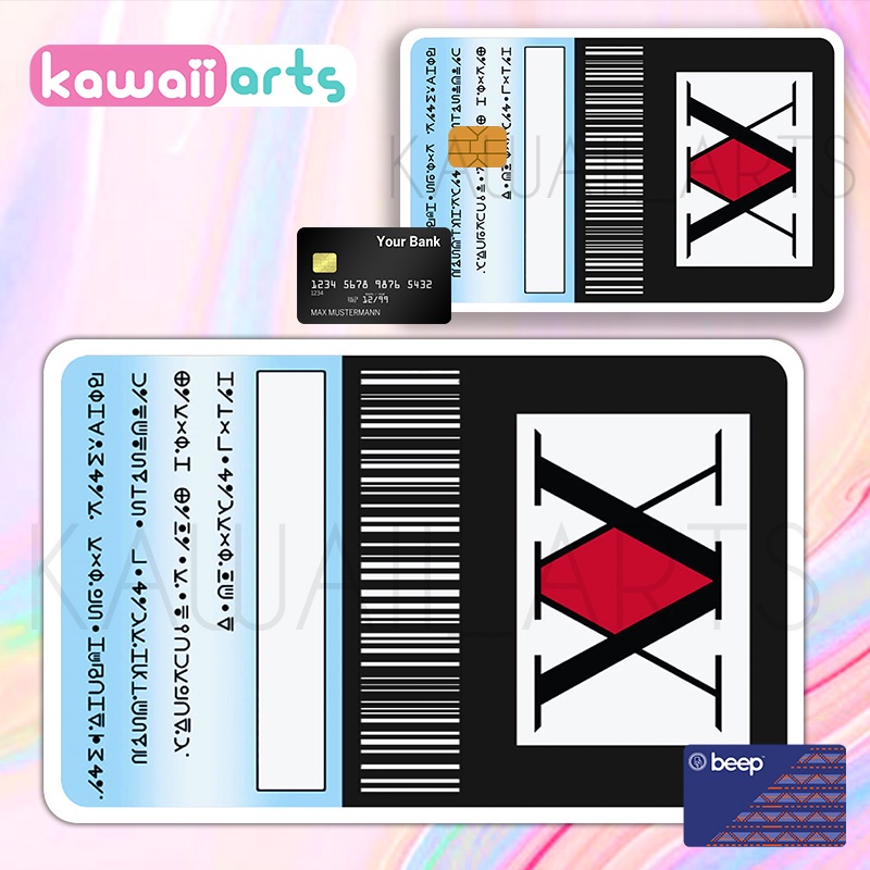 HUNTER X HUNTER - CARD SKIN STICKERS ( ATM / BANK / BEEP / LOYALTY ...
