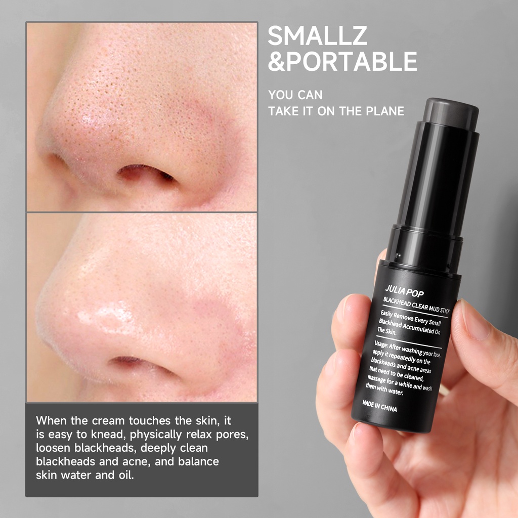 Bamboo Charcoal Blackhead Removal Stick Whitehead Acne Oil Scrub stick ...