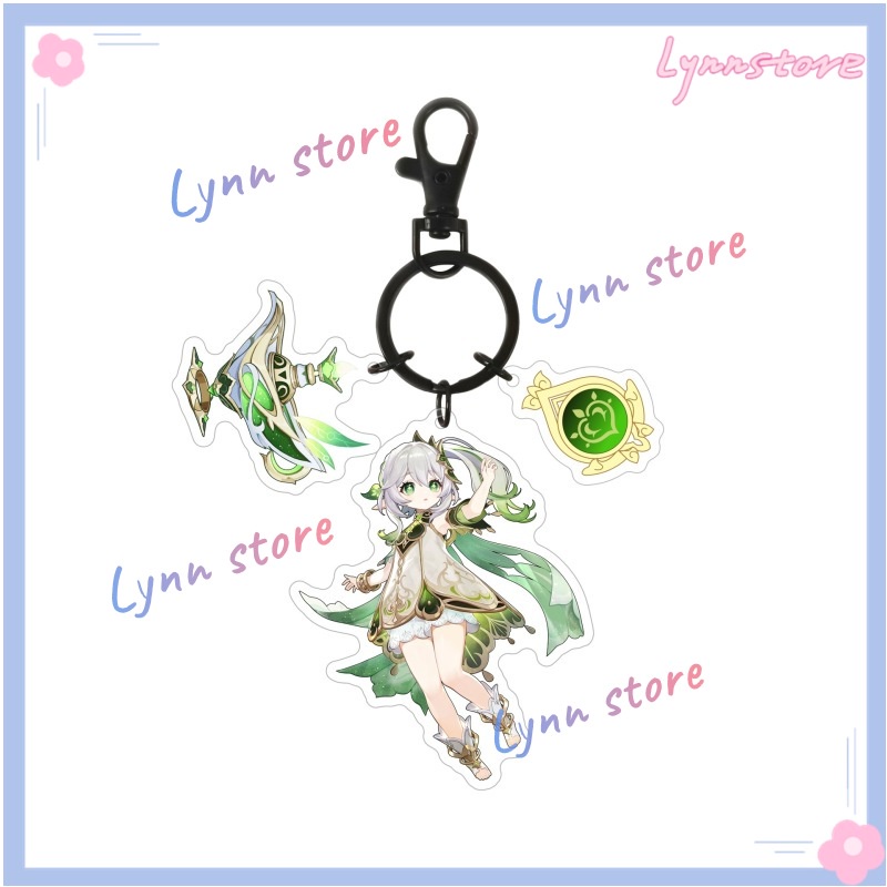 Genshin Impact Anime Keychain Nilou Scaramouche Tighnari Hutao Yelan ...