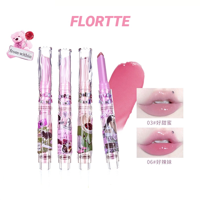 FLORTTE Lipstick Lip Pencil Strange Melia Solid Water Luminous Lip ...