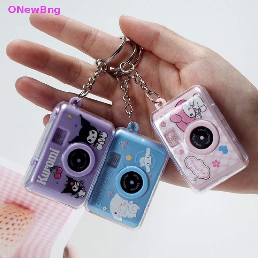 ONew Sanrio Kuromi Melody Cinnamoroll Mini Camera Car Key Chain ...