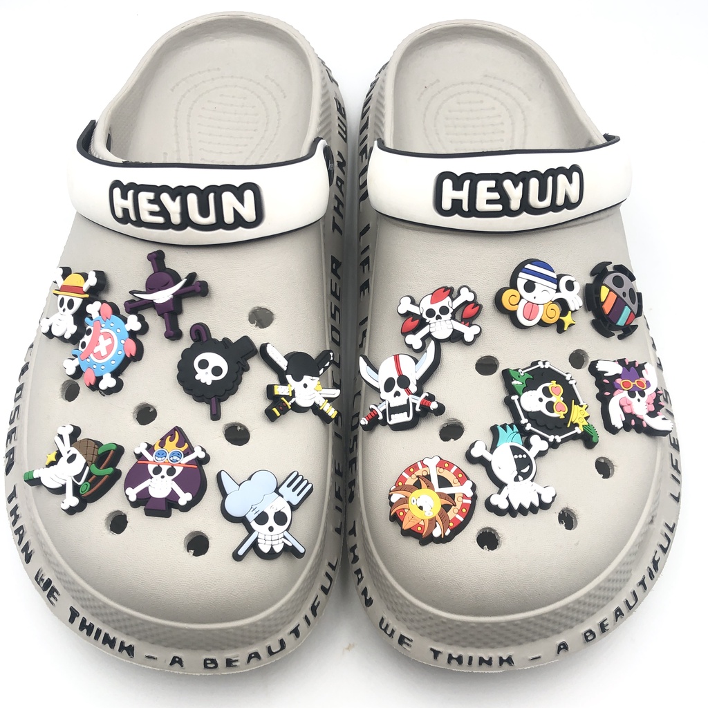 Fashion one piece design Bae clogs shoes accessories buckle Charms Pins ...