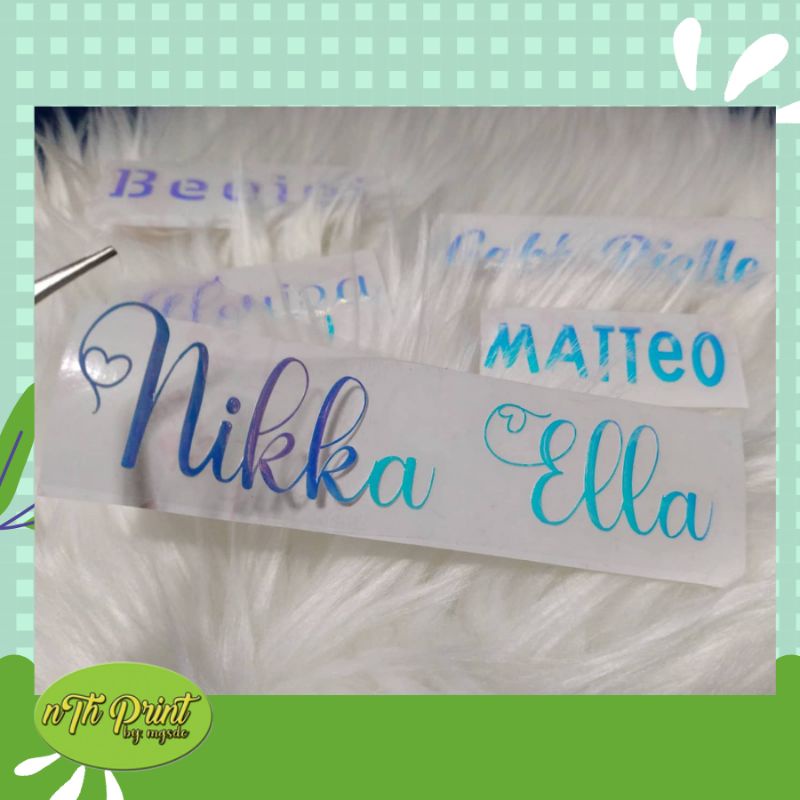 Personalized Name Decals | Shopee Philippines