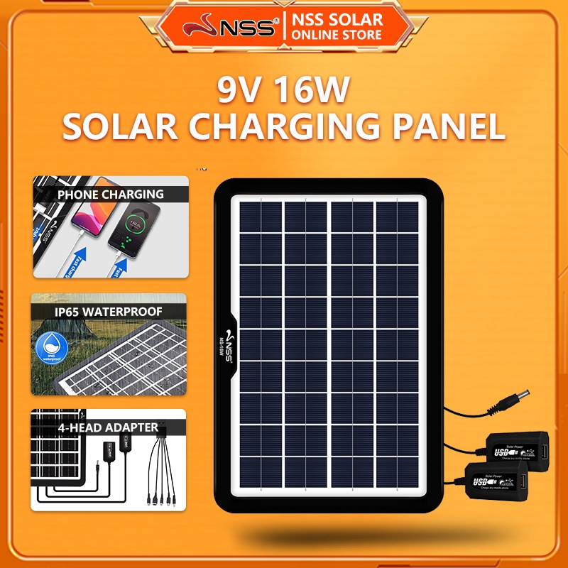 NSS 16W Solar Panel Phone Charger Multifunctional Waterproof Solar ...