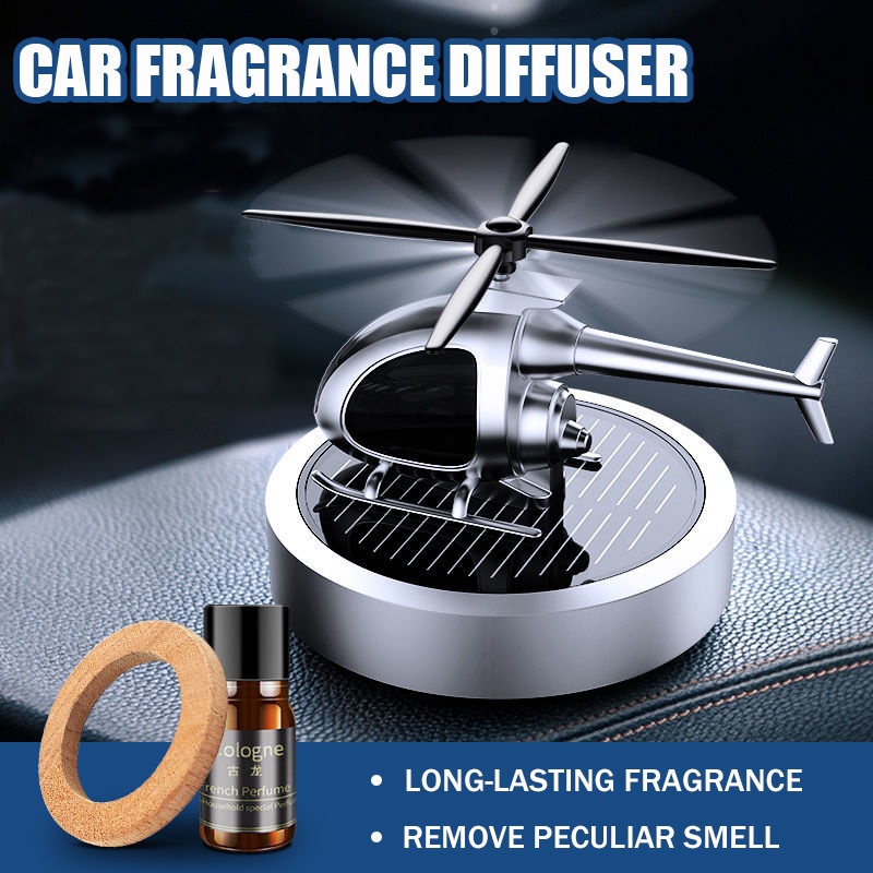 Car Fragrance Diffuser Solar Aircraft Auto Interior Air Freshener Car ...