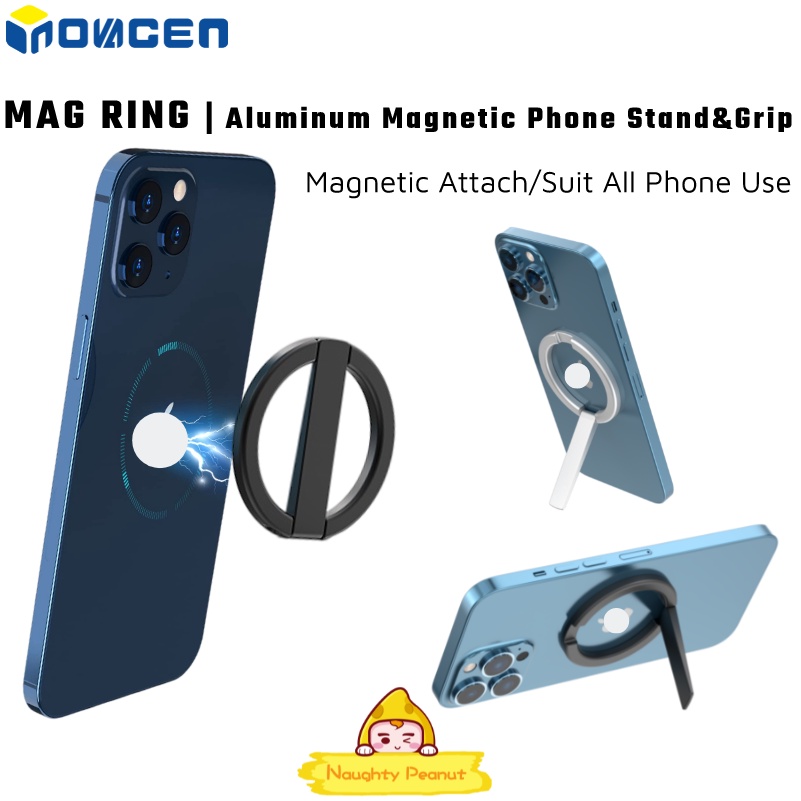 INOVAGEN Magnetic Phone Stand&Grip MAG RING,with Free Metal Ring ...