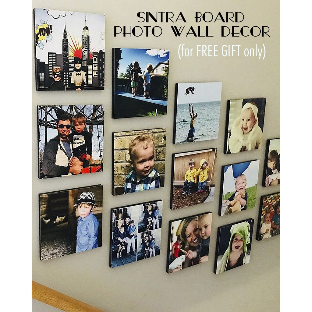 SINTRA BOARD PHOTO WALL DECOR PHOTO TILES | Shopee Philippines