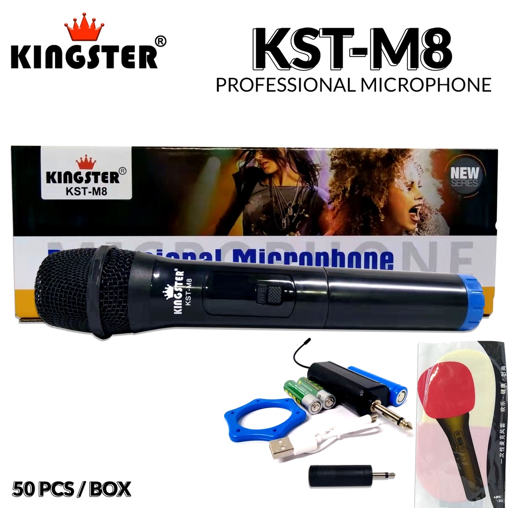 KST-M8 Single Professional Wireless Microphone Karaoke Transmitted Mic ...
