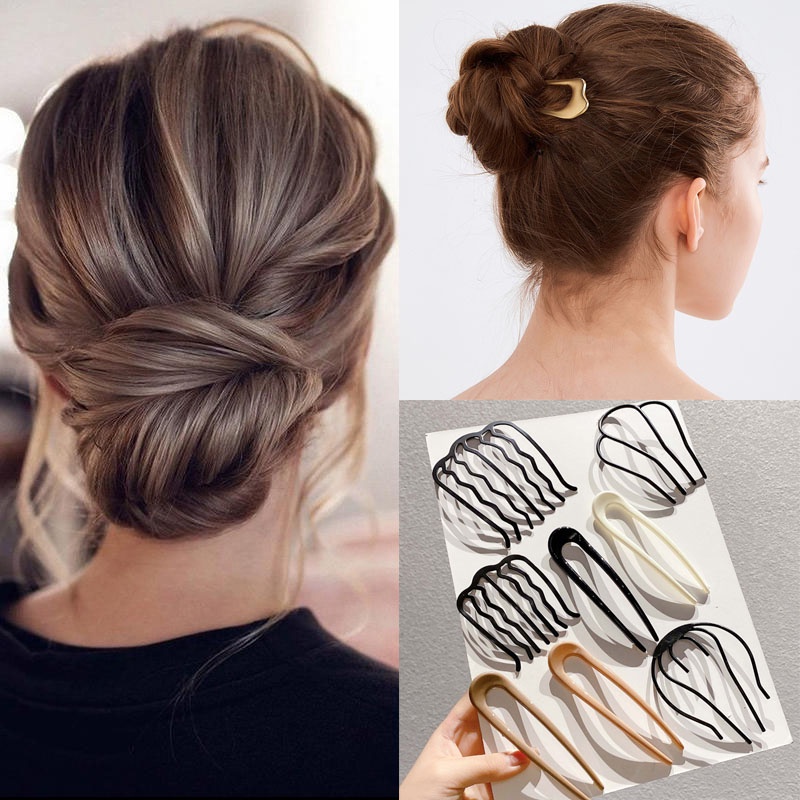 Women Hair Insert Coiler Comb Hair Style Tool Ball Head Clip Simple ...