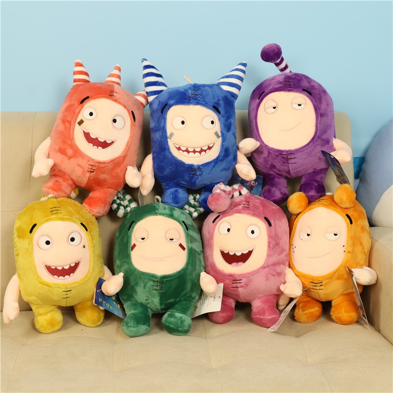 25cm Oddbods Plush Toy Stuffed Toys Soft Cuddly Toy Newt Bubbles Pogo ...