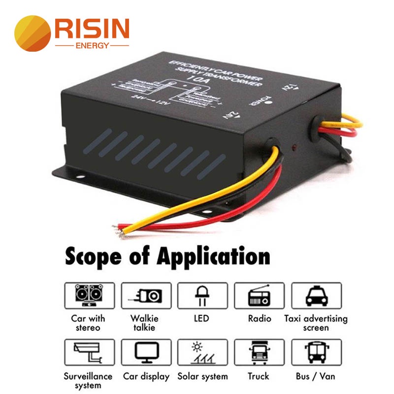 High Performance RISIN 10A/15A/20A/30A/40A/50A/60A 24v DC to 12v DC Power Buck Module Car Step ...