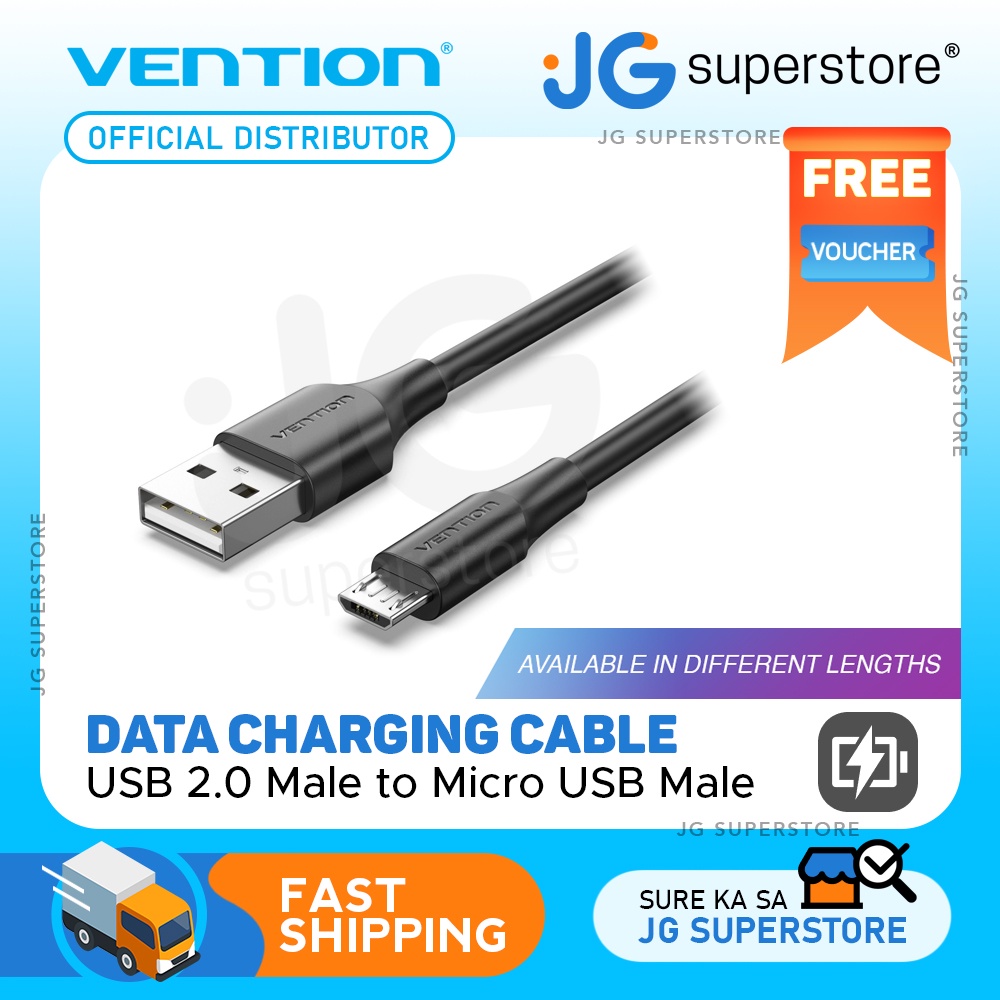 Vention USB 2.0 Male to Micro-USB Male 2A Quick Charging and Data ...