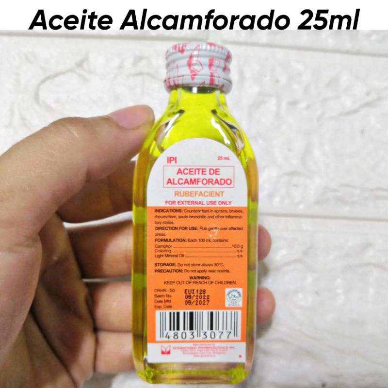 Aceite De Alcamforado (for Sprains, bruises, rheumatism etc.) | Shopee ...