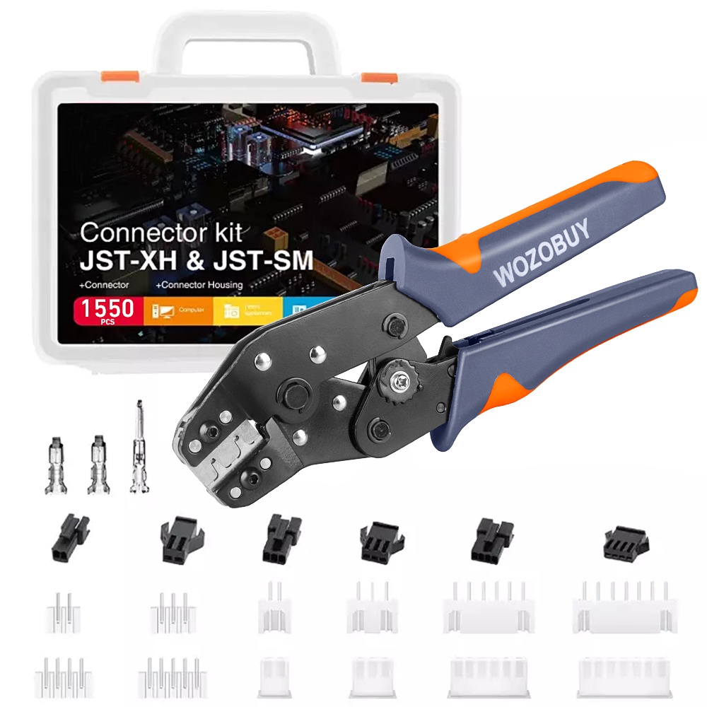 Crimping Tool or JST Connectors Kit, Crimper Plier Set for 2.54mm JST ...