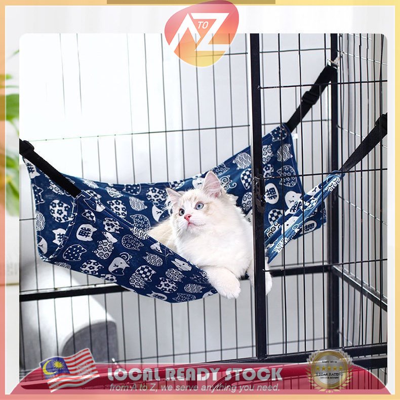 A To Z Cat Hammock Bed Hanging Bed Shelf Bed Pet Hanging Bed Cat Bed ...