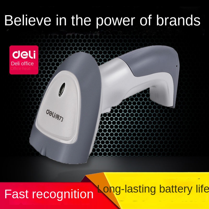Deli wireless code scanner bar code scanner scanner Courier scanner QR ...
