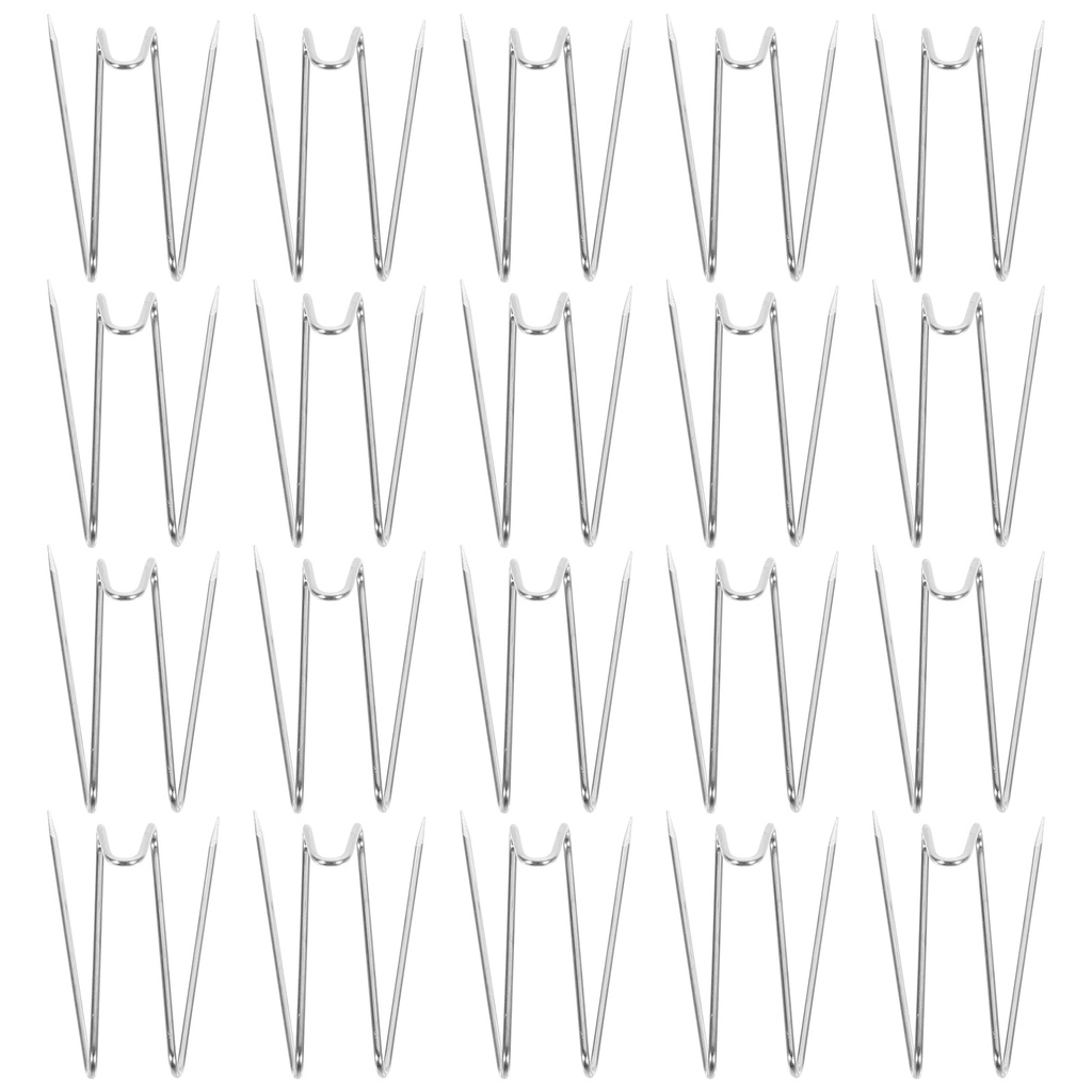 [READY STOCK] 20 Pcs Hook Fabric Panel Wall Hooks Stainless Steel Clips ...