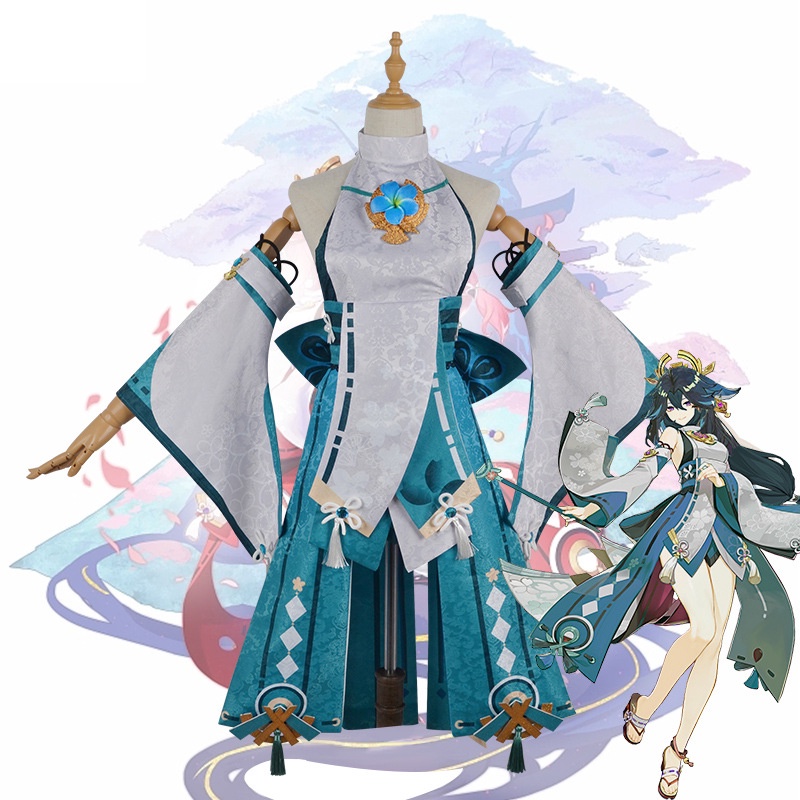 Game Genshin Impact Yae Miko Fanart Cosplay Costume Guuji Battle ...
