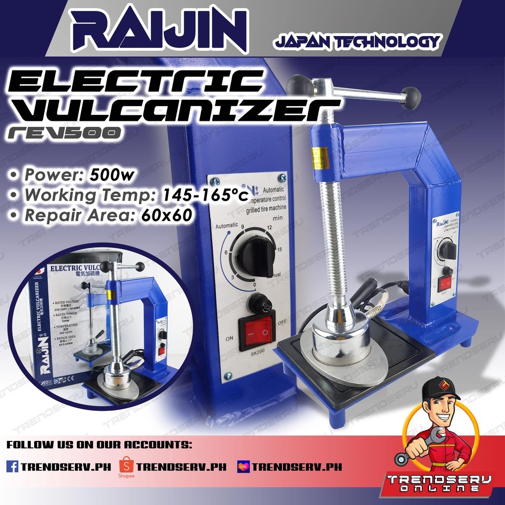 MEGA Tire Mending Electric vulcanizer /Vulcanizing Machine 500W VULC ...