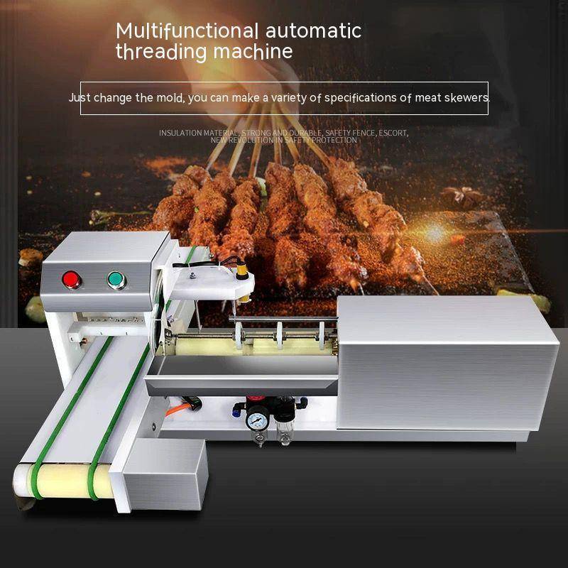 Automatic stringing machine commercial skewer machine barbecue skewer ...