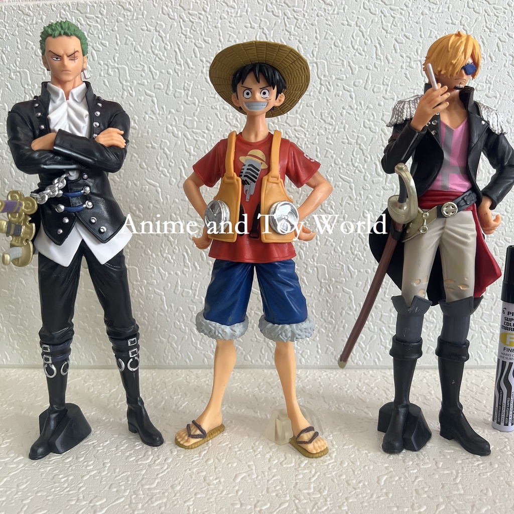 One Piece Film Red Luffy Zoro Sanji Warrior 27cm Collectible Figure ...