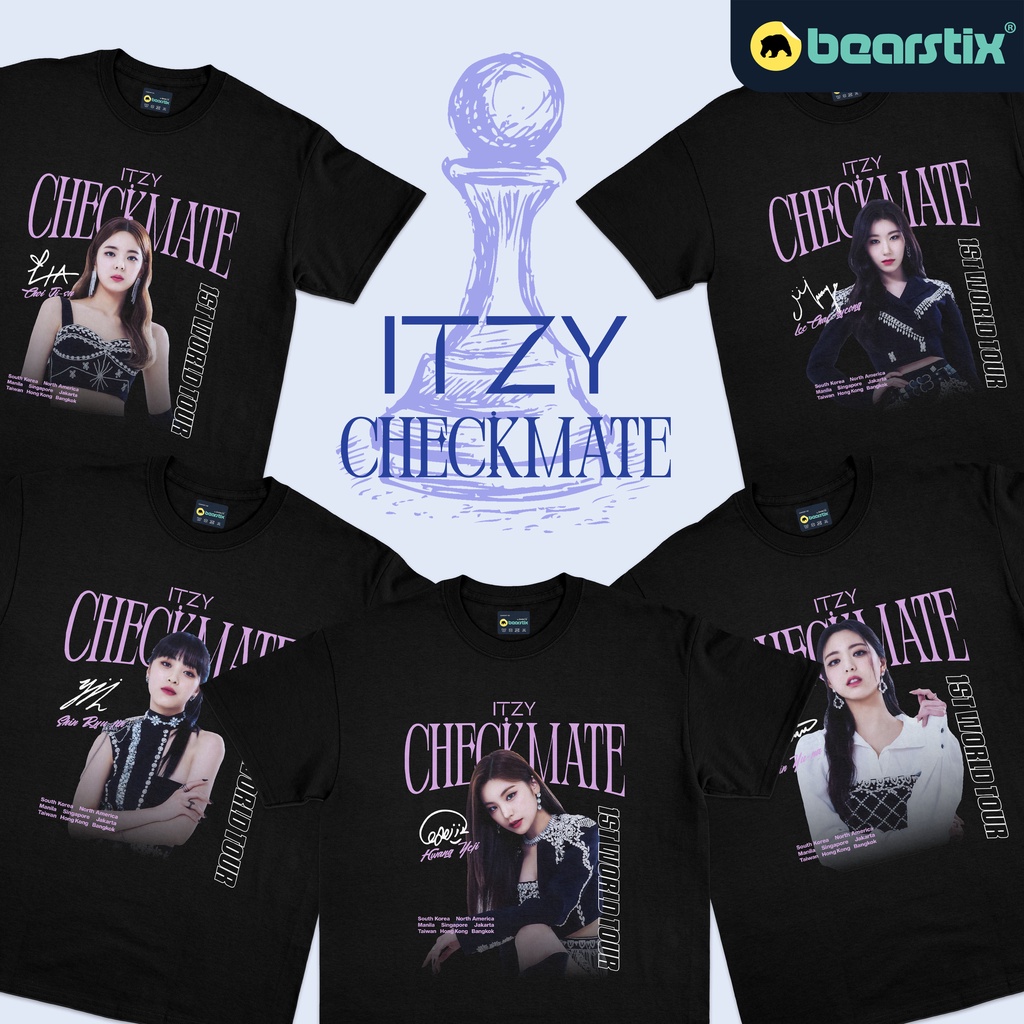 SHINZO - ITZY CHECKMATE Collection T-shirt - Itzy T-shirt - Concert ...