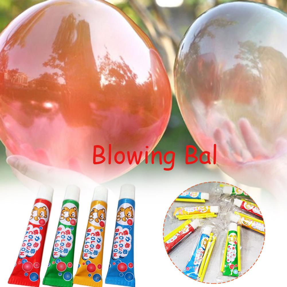 Safe Magic Bubble Glue Toy Blowing Colorful Bubble Ball Plastic Balloon ...