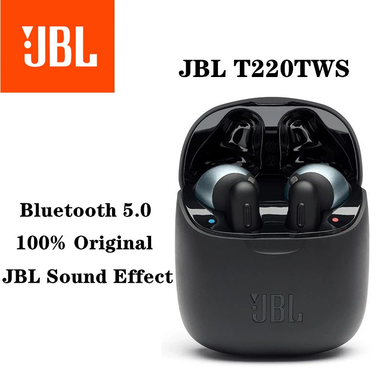 JBL T220 TWS Bluetooth Earphones Wireless Earbuds In-ear with Mic ...