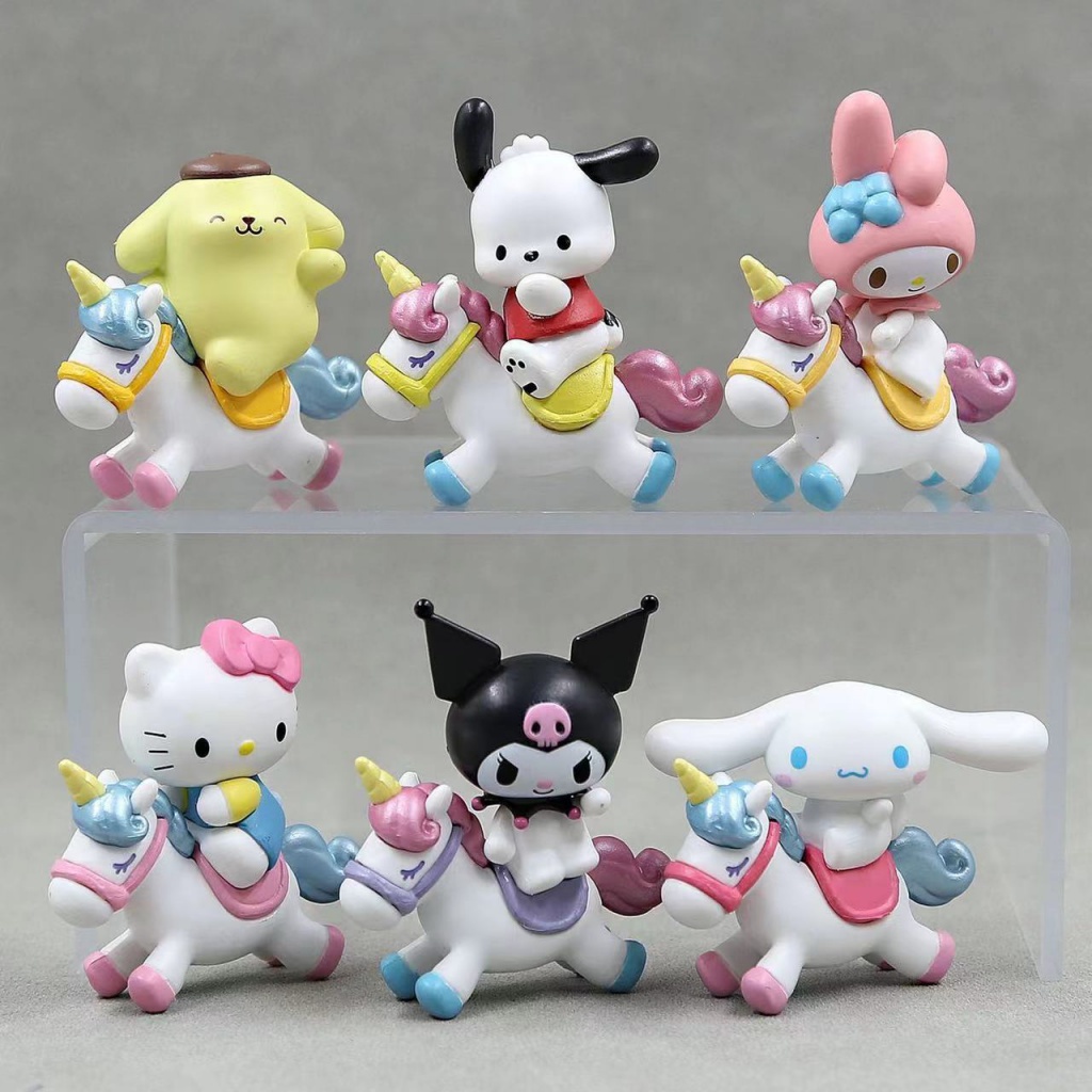 sanrio doll fantasy sanliou blind box unicorn horse riding series ...