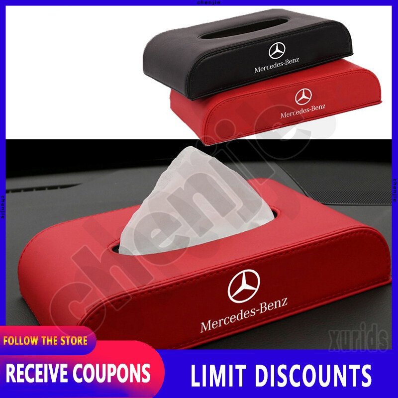 high quality Car Leather Tissue Storage Box Case Auto Paper Towel ...