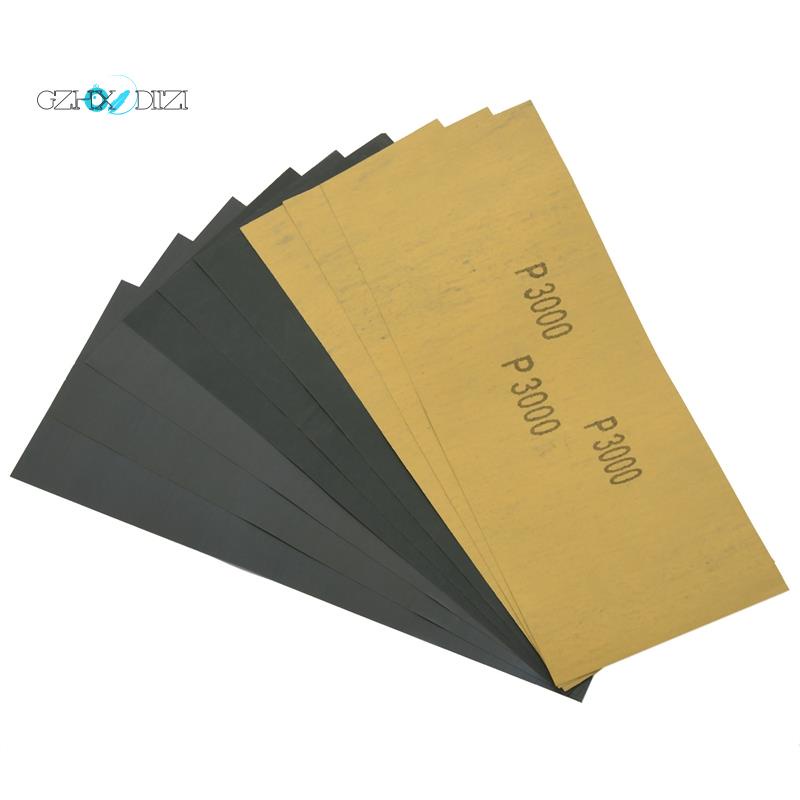 9 Pcs 3000 5000 7000 High Grit Wet And Dry Sandpaper Assortment Drywall ...