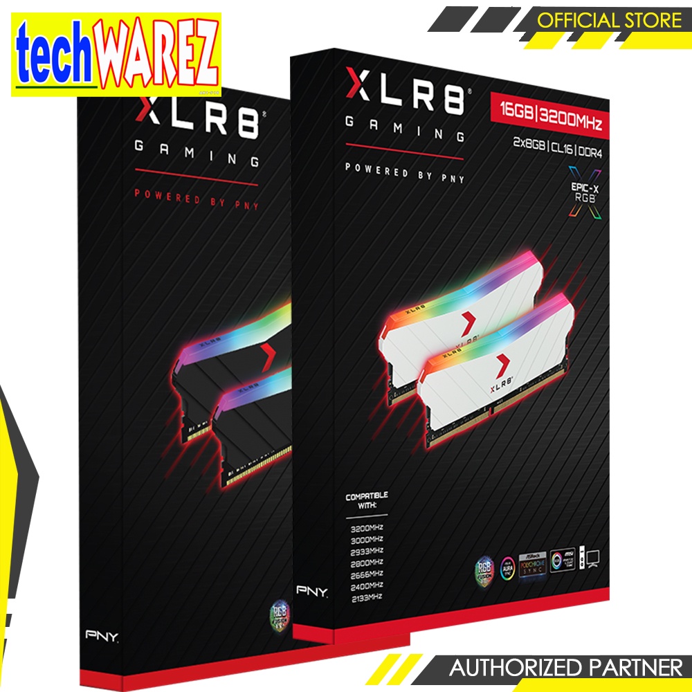 PNY Xlr8 Epic X RGB 16gb 3200mhz Desktop Ram 2x8gb Dual Channel Kit Cl ...